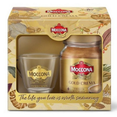 Moccona Gold Crema Coffee (Giftset) มอคโคน่า โกลด์ เครม่า กาแฟสำเร็จรูป ...