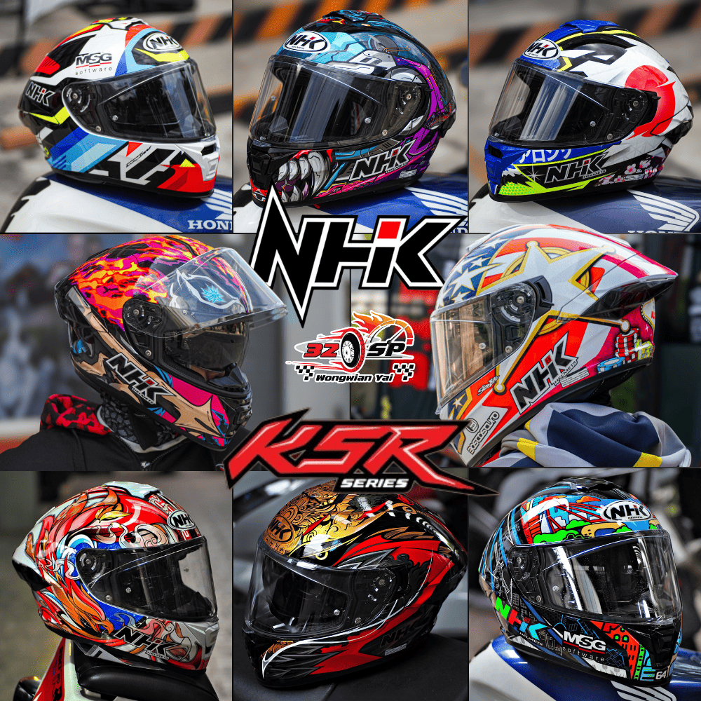 หมวกกันน็อค NHK รุ่น K5R | 4 ลายใหม่ล่าสุด !! ส่งไว!!! 320SPวงเวียนใหญ่ | Shopee Thailand