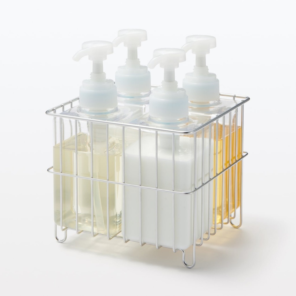 MUJI มูจิ ชั้นวางขวดสแตนเลส - MUJI Stainless Steel Bottle Rack Small ...