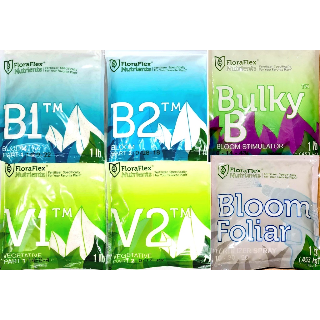 FLORAFLEX B1 B2 V1 V2 Bulky B Bloom Foliar ซองแท้ 453g (1lbs) ปุ๋ยUSA ...