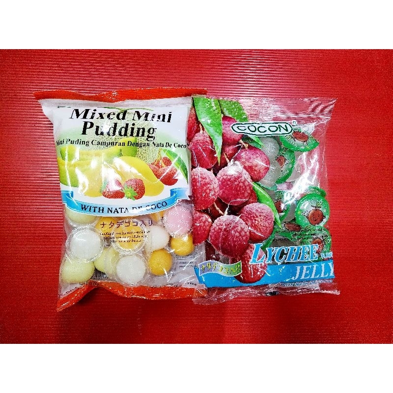 Cocon Mini Pudding พุดดิ้ง เยลลี่ ลิ้นจี่ ผลไม้รวม 25 ถ้วย | Shopee ...