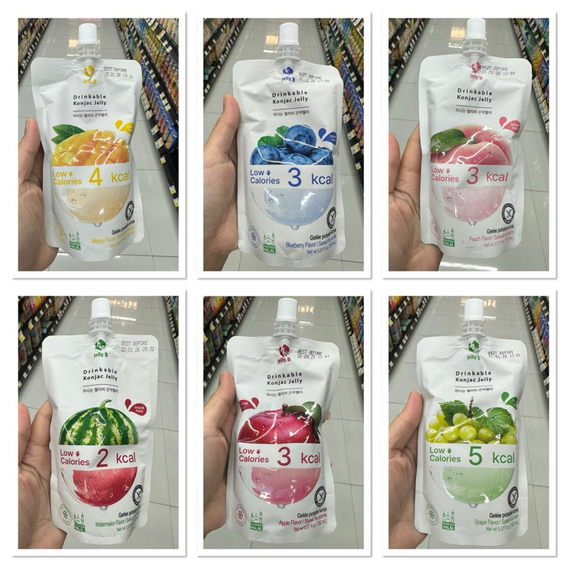 Jelly B Drinkable Konjac Jelly Low Calories 4 Kcal Mango 150 Ml เจลลี่ บี เครื่องดื่ม ชนิดเจล รส ...