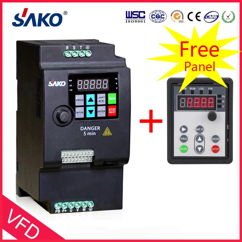 【Free Panel】SAKO SKI780 380V VFD 0.75kw 1.5kw 2.2kw 5.5kw Variable Frequency Drive Converter ...