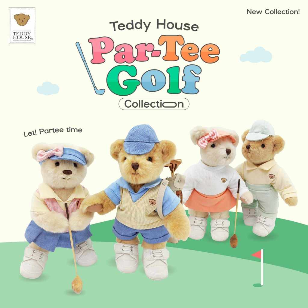 ชุด 𝗧𝗲𝗱𝗱𝘆 𝗣𝗮𝗿-𝗧𝗲𝗲 𝗚𝗼𝗹𝗳 𝗦𝗽𝗲𝗰𝗶𝗮𝗹 𝗘𝗱𝗶𝘁𝗶𝗼𝗻 ขนาด 10" | Teddy House 31 ...