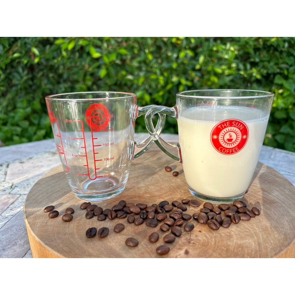 (ราคาใบละ) แก้วตวงมีหูจับ The Sun สเกล 8 ออนซ์/250ml /1cup สินค้าพร้อมส่งทันที 2-4 วันได้รับของ ...