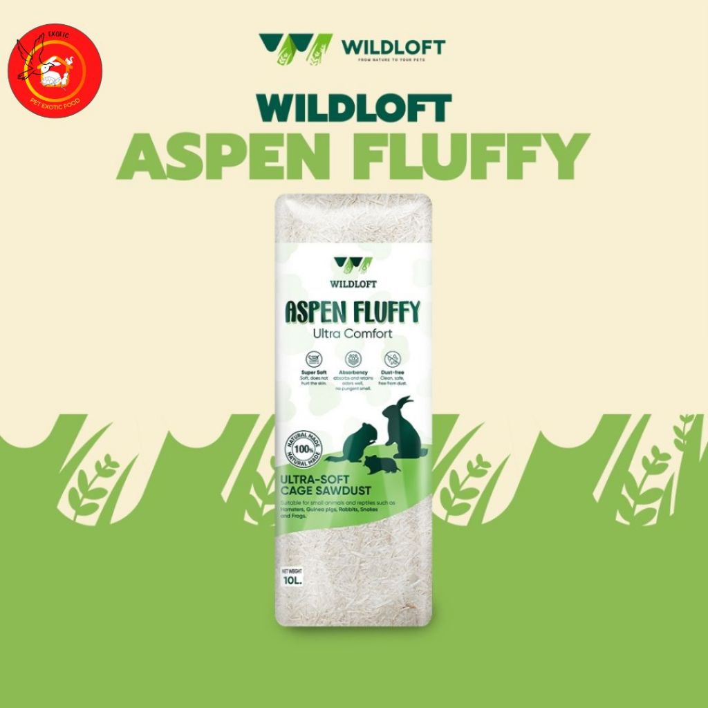 Wildloft ขี้เลื่อยรองกรง Aspen Fluffy ( Ultra Comfort ) 15.5 L | Shopee ...