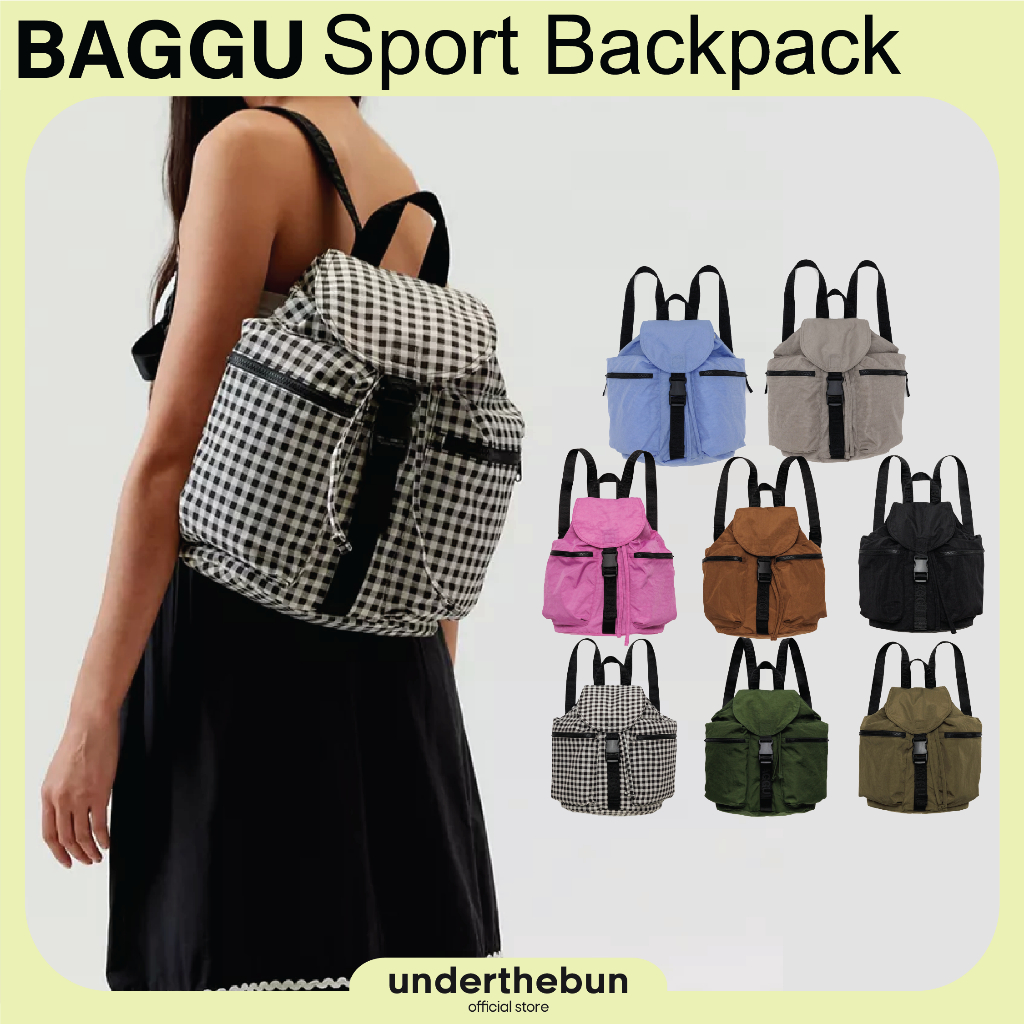 baggu - Sport Nylon Backpack[พร้อมส่ง] กระเป๋าเป้ ผ้าไนลอน | Shopee ...