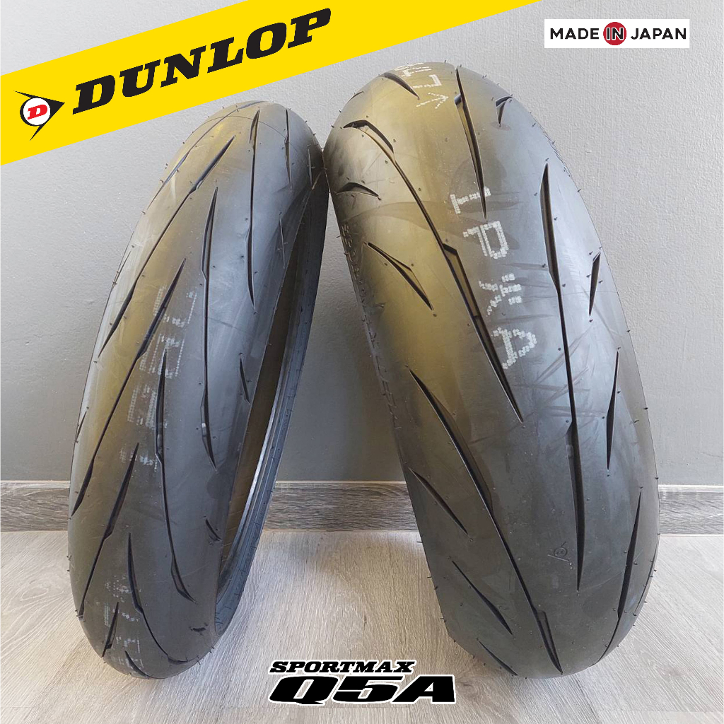 Dunlop Q5A ใหม่ล่าสุด 2024 !! (Made in Japan) ยาง Super Sport แบบขั้น ...