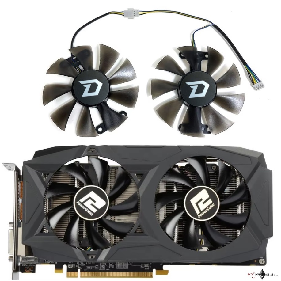 พัดลมการ์ดจอ PowerColor Red Dragon Radeon RX 580, RX 480, RX 470 ...