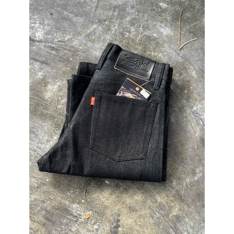 Hard jeans 16oz#รุ่นอาชามี3ทรงให้เลือกกะบอกเล็กslim, ตรงstraight ,ใหญ่ ...