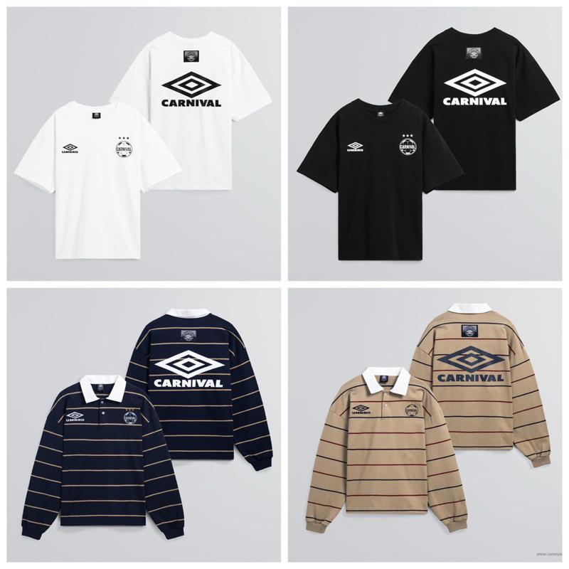 [ของใหม่ แท้💯%] เสื้อยืด เสื้อโปโลแขนยาว UMBRO x CARNIVAL® “FIELD LEGACY” Collection (Drop. 2 ...