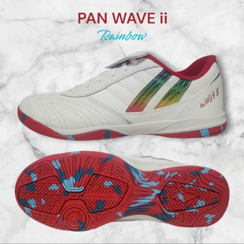 สินค้าลิขสิทธิ์[ของแท้100%]รองเท้าฟุดซอลแพน PAN FUTSAL WAVE II WHITE ...