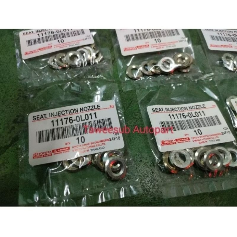 แหวนปลายหัวฉีดแท้ (ราคาต่อถุง10ตัว) D4D,VIGO,KDH เครื่องยนต์ 1KD 2KD ...