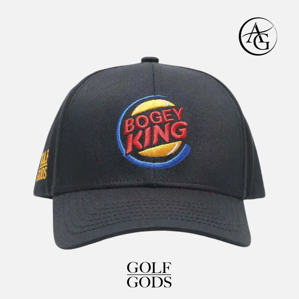 Golf Gods หมวก Bogey King สีดำ SnapBack ปีกโค้ง | Shopee Thailand