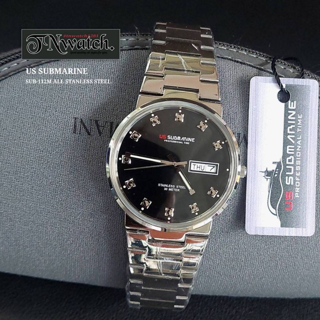 Us submarineรุ่นSUB-112MDนาฬิกาข้อมือผู้ชายวัสดุสแตนเลสแท้ทั้งเรือนไม่ ...