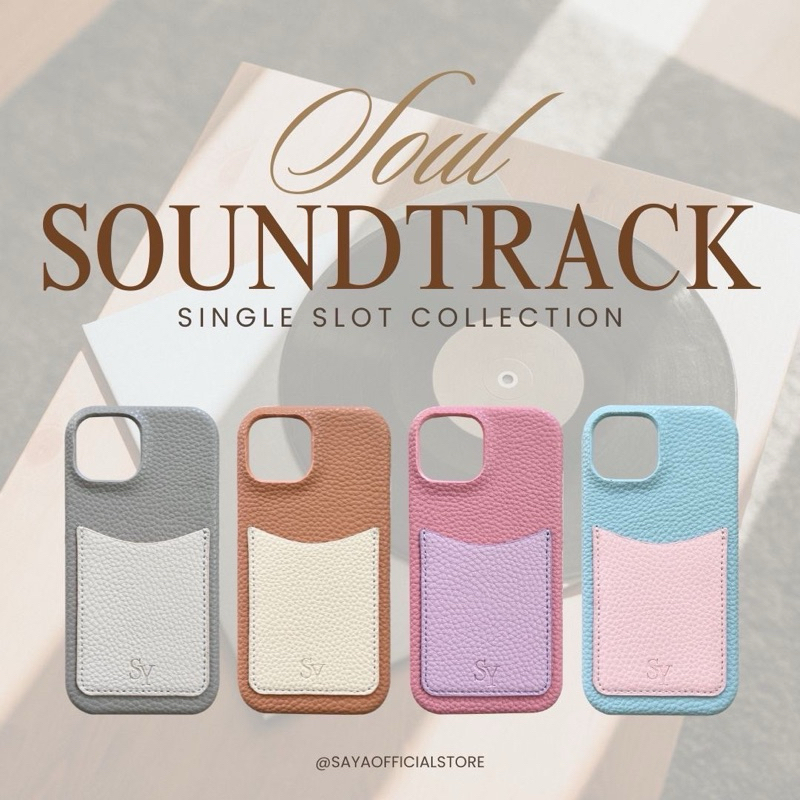 SAYA - Soul Soundtrack Single Slot Case (iPhone 16, 15, 14, 13, 12, 11 ...