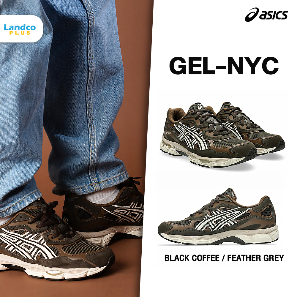 Asics รองเท้าผ้าใบ รองเท้าลำลอง ND UX GEL-NYC Black Coffee/Feather Grey ...