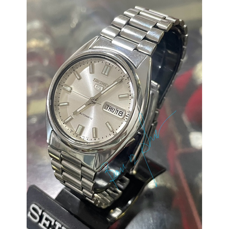 Vintage Seiko 5 automatic snxs73 with silver sunbright dial No. 3 ...