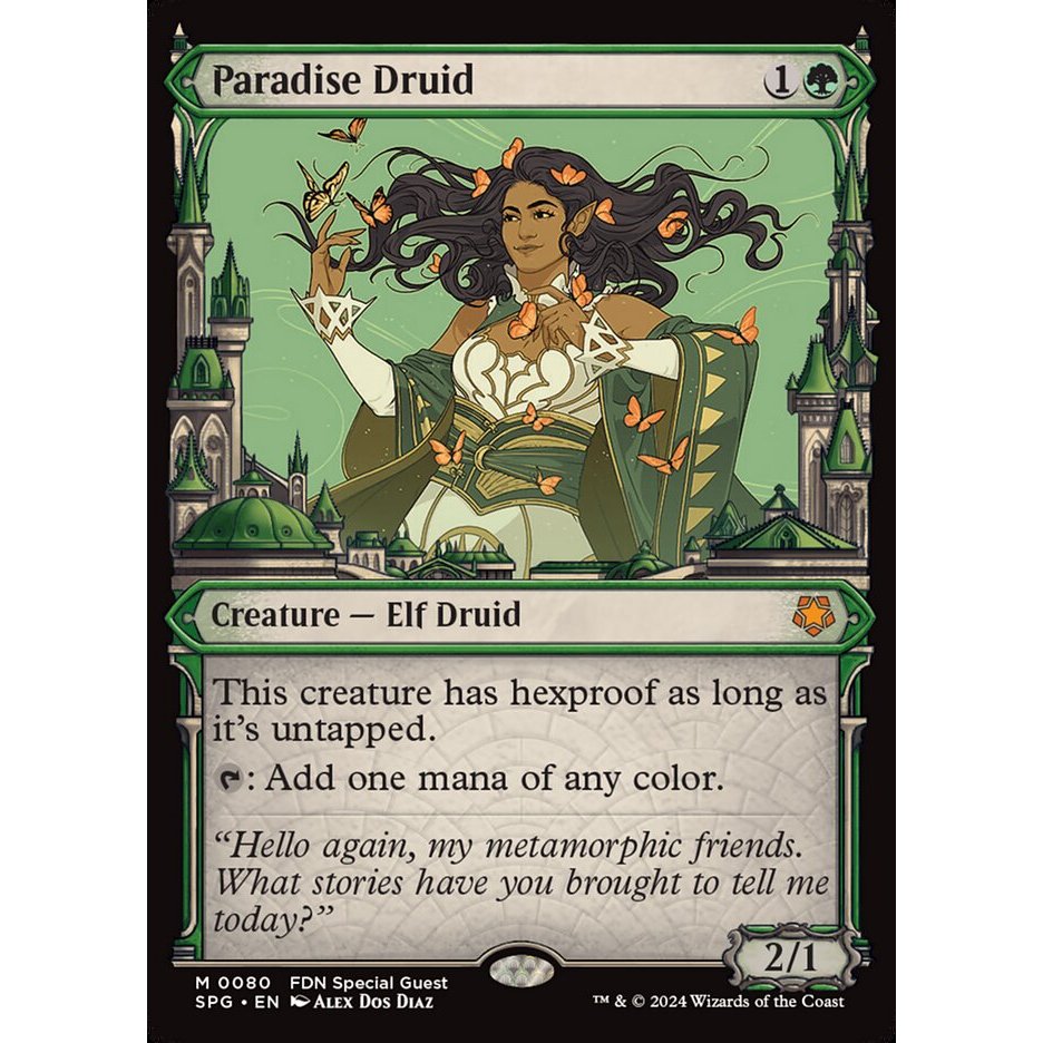 Paradise Druid การ์ด Magic The Gathering ของแท้ จากชุด Foundations ...