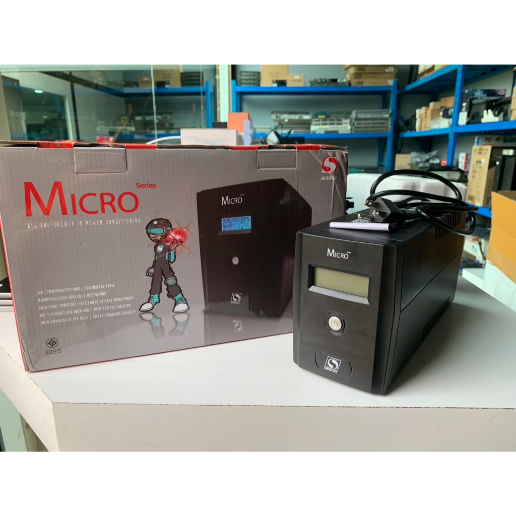 UPS ( เครื่องสำรองไฟ ) Sun Micro 800 LCD UPS สภาพใหม่เ | Shopee Thailand