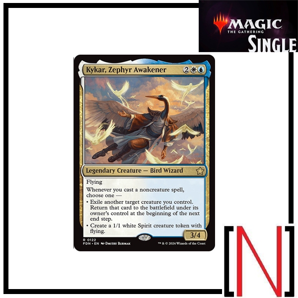 [MTG][Single][FDN] Kykar, Zephyr Awakener ระดับ Rare [ภาษาอังกฤษ] | Shopee Thailand