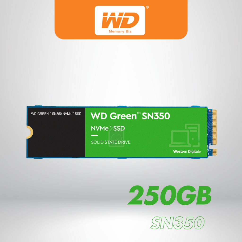 WD Green SSD SN350 250GB (เอสเอสดี) WDGREEN PCIe 3x4/NVMe M.2 2280 ...
