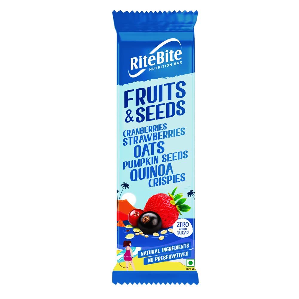 โปรตีน บาร์/ RiteBite Max Protein Fruit & Seeds Nutrition Bar with ...
