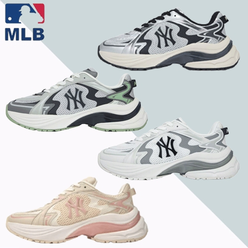 MLB New York Yankees Curve Runner สบายลื่นสวมรองเท้าวิ่งต่ำสวม Unisex ...