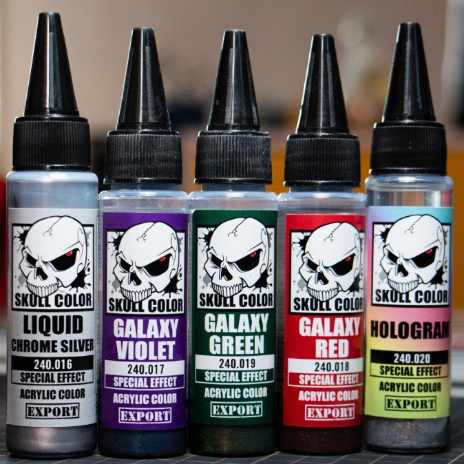 Skull Color - Spacial Effect Color สีเอฟเฟคพิเศษ สีอะคริลิค แลคเกอร์ สี ...