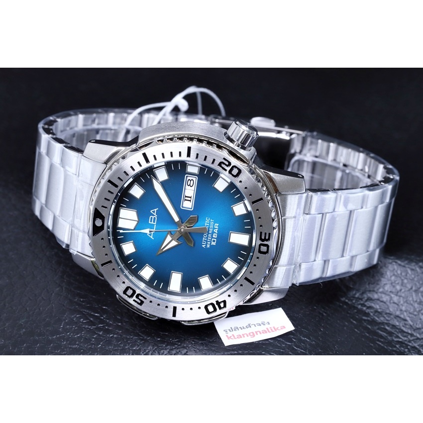 (แถมกล่องแบบพกพา) นาฬิกา Alba Tuna Automatic รุ่น AL4633X / AL4633X1 ...