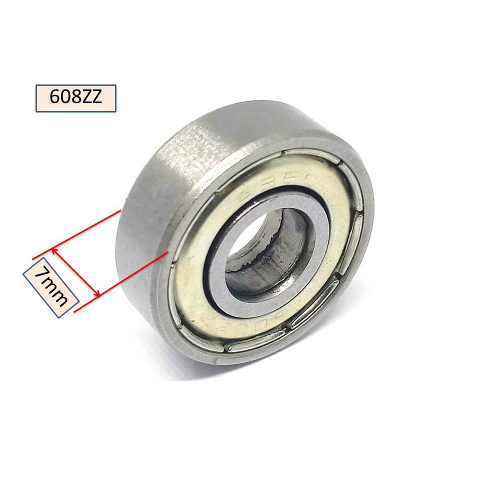 แบริ่ง608zz Bearing ขนาด8x22x7mm จำนวน 10 ชิ้น ใช้เป็นอะไหล่พัดลม | Shopee Thailand