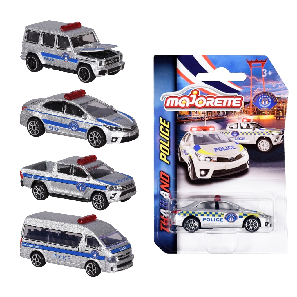 Majorette Police cars รถตำรวจ โมเดลรถเหล็ก มาจอเร็ตต์ รถเหล็ก ขนาด 1/64 ...