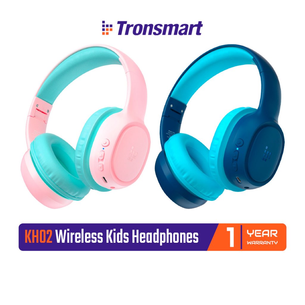 Tronsmart KH02 Wireless Kids Headphones หูฟังบลูทูธ 5.3 ออกแบบสำหรับเด็ก ไมค์ HD พับเก็บได้ ...