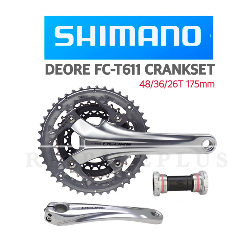 จาน Shimano DEORE, FC-M590, 44-32-22T, 175MM, ,จาน DEORE, FC-T611, 10-SPD, 175MM | Shopee Thailand