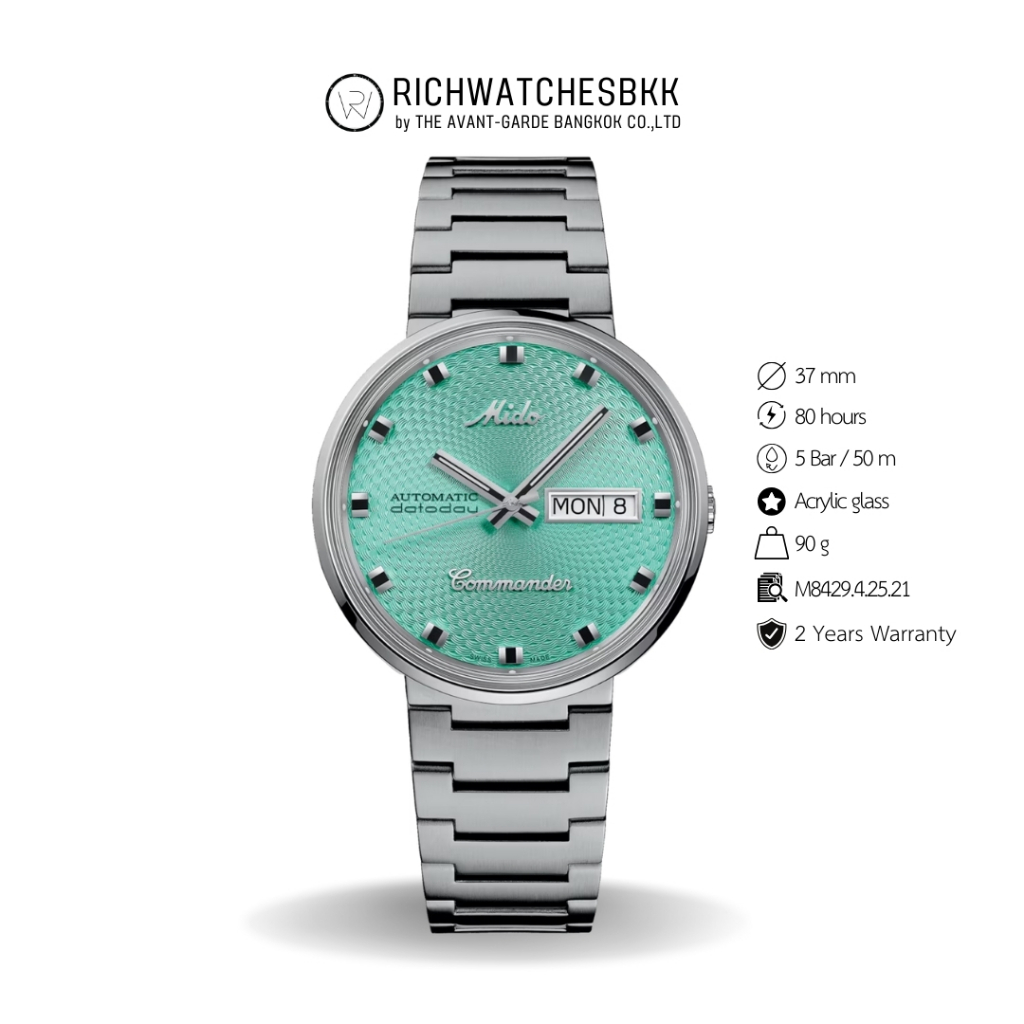 นาฬิกา MIDO รุ่น Commander 1959 (M8429.4.25.21) | Shopee Thailand