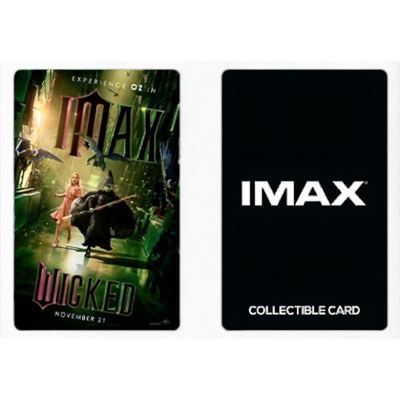 บัตรสะสม บัตรแข็ง IMAX Collectible Card Wicked วิคเค็ด แท้จาก Major ...