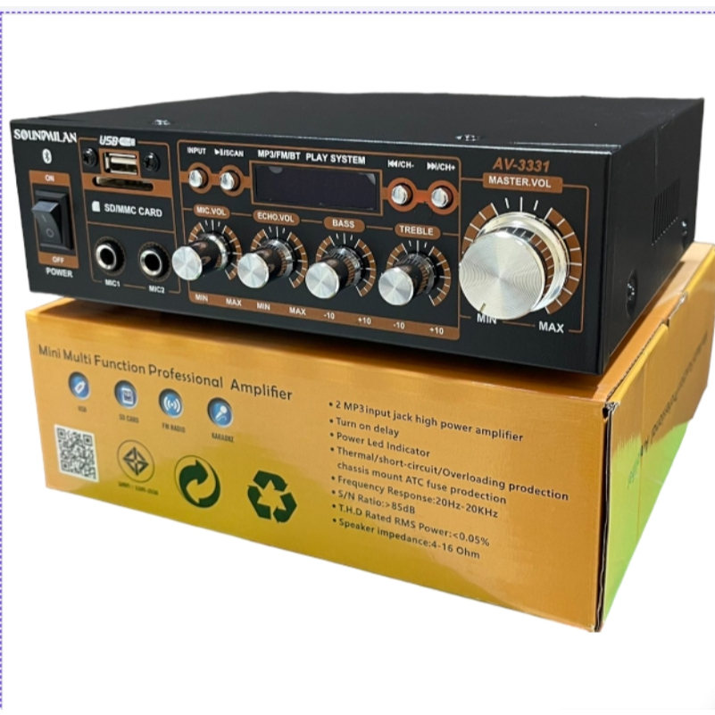 SML เครื่องแอมป์ขยายเสียง รองรับ บลูทูธ USB SD CARD | Shopee Thailand