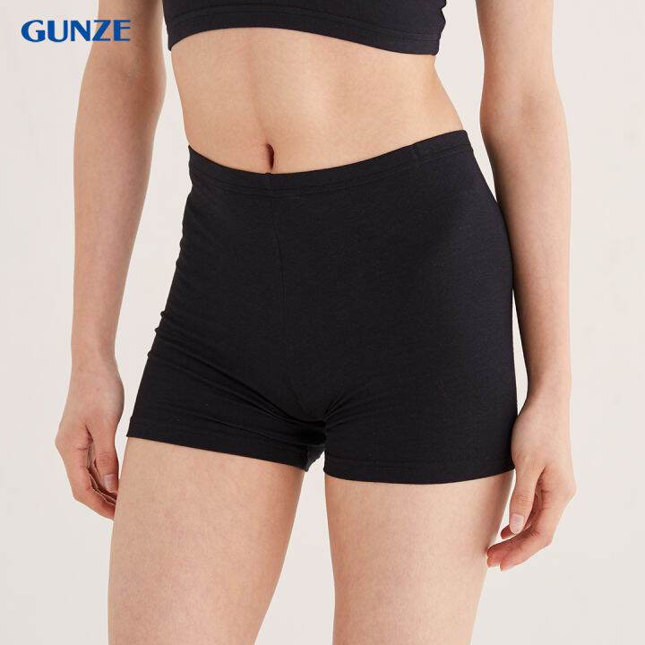GUNZE กางเกงซับใน ขาสั้น Micromodal collection รุ่น NB4812 สีดำ | Shopee Thailand