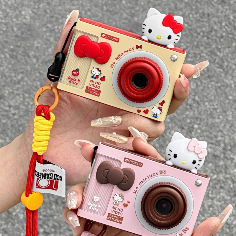 (Pre-order🇨🇳) mobee กล้องดิจิตอล CCD Camera 4K HD x hello kitty ...