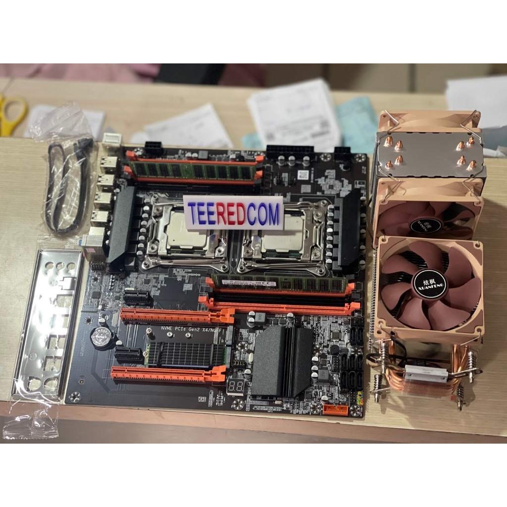 ชุด Mb x99 Dual M.2 x2 cpu intel Xeon E5 2683v4 dual 32c/64t 2.1-3.0ghz ...