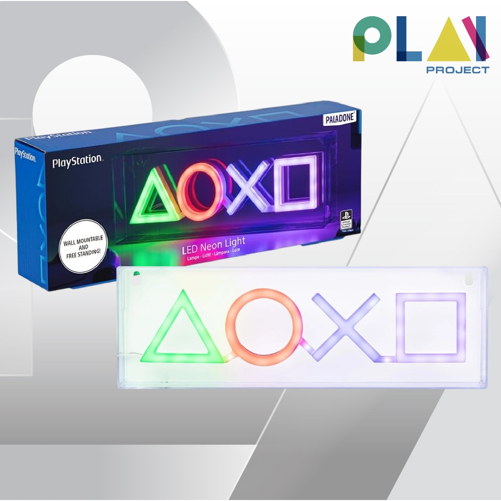 โคมไฟ Paladone PlayStation LED Neon Light [ไฟตกแต่งห้อง] [ไฟแขวนผนัง ...