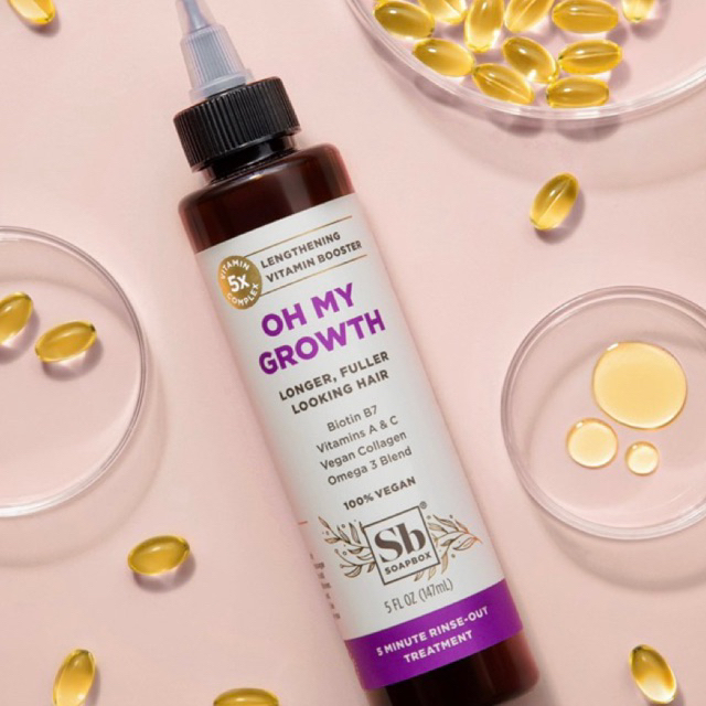 Oh my growth ทรีทเม้นท์วิตามินบูสเตอร์เชื่อมแกนผม ลดผมร่วง ใช้หมักผม ...