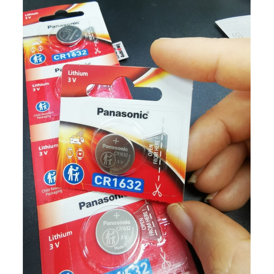ของแท้ Panasonic ถ่านกระดุม CR1632 แพคเกจใหม่ 1632 ถ่านรีโมทรถยนต์ ถ่านรีโมทรถ แบตกระดุม Button ...