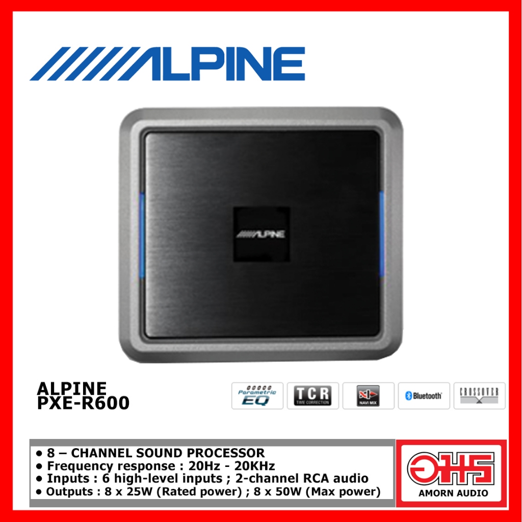 ALPINE PXE-R600 DSP 8 – CHANNEL SOUND PROCESSOR สามารถปรับจูนเสียงผ่าน APP บนมือถือ และ ...