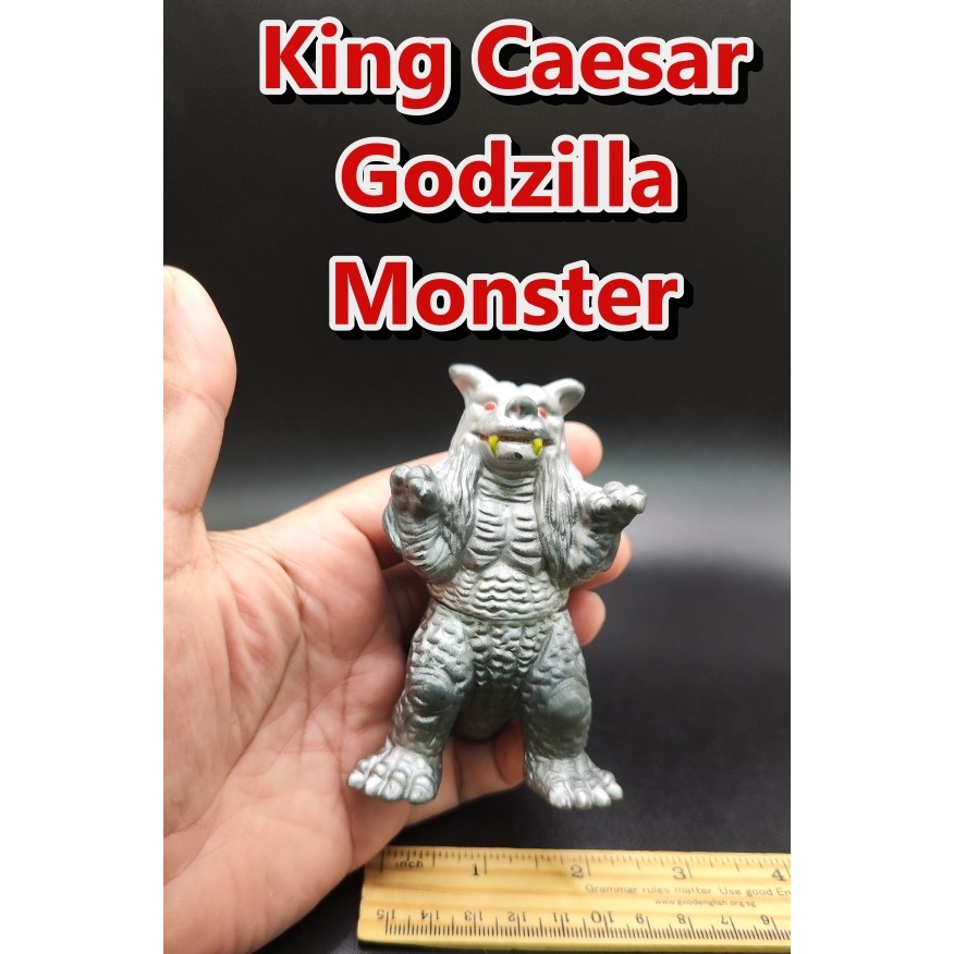 King Caesar Godzilla Monster - Super Dino Monsters Vintage 1990s Kaiju Mini Figure 4" RARE สัตว์ ...