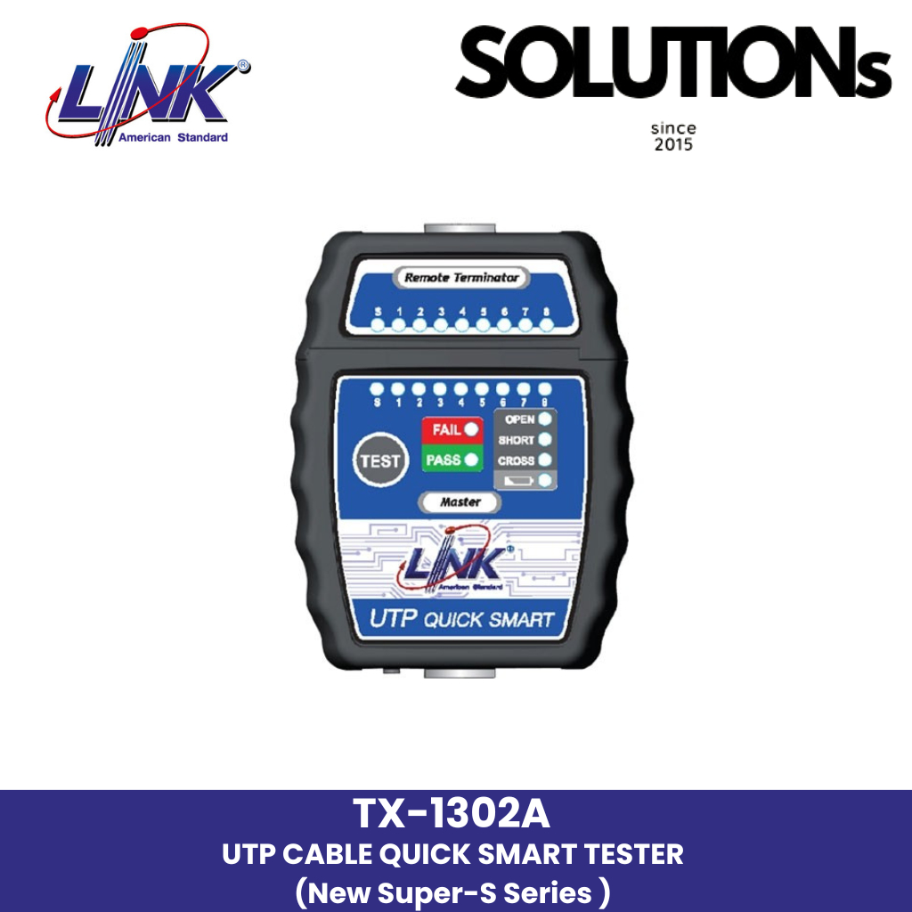 LINK TX-1302A เครื่องทดสอบสายแลน LINK Network Cable Tester UTP CABLE ...