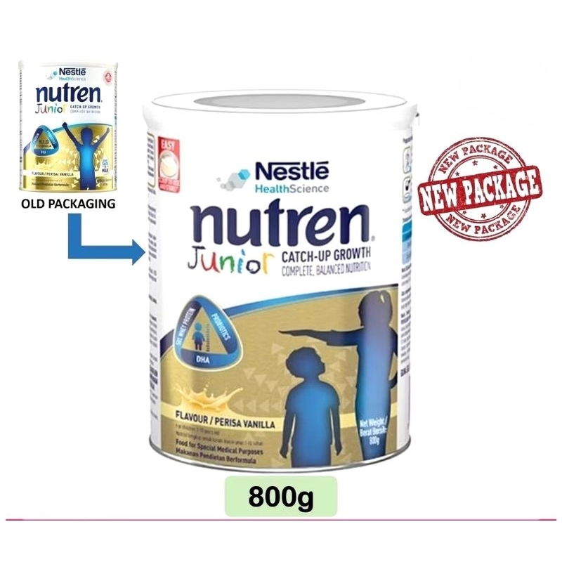 Nestle Nutren Junior Catch - Up Growth Vanilla 800g | Shopee Thailand
