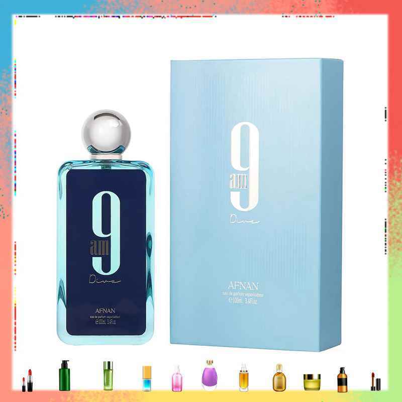 แท้100%Afnan 9PM Eau de Parfum EDP for Men 100ml /Afnan 9 am | Shopee ...