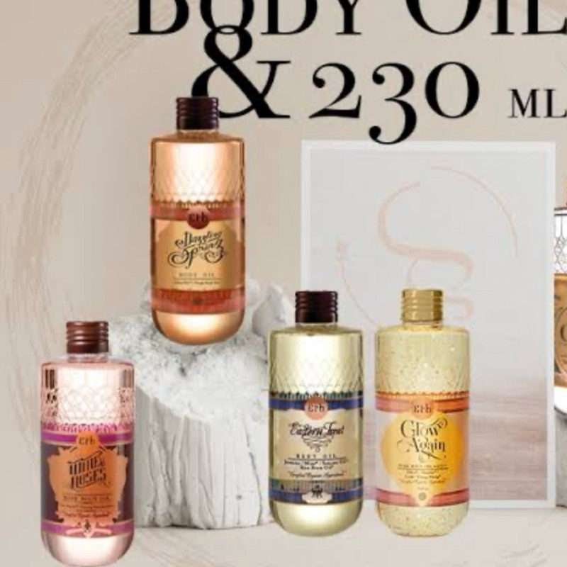 Erb Body Oil 230 ml (Wine & Roses Anti-Aging,Dazzling Spring) | Shopee Thailand