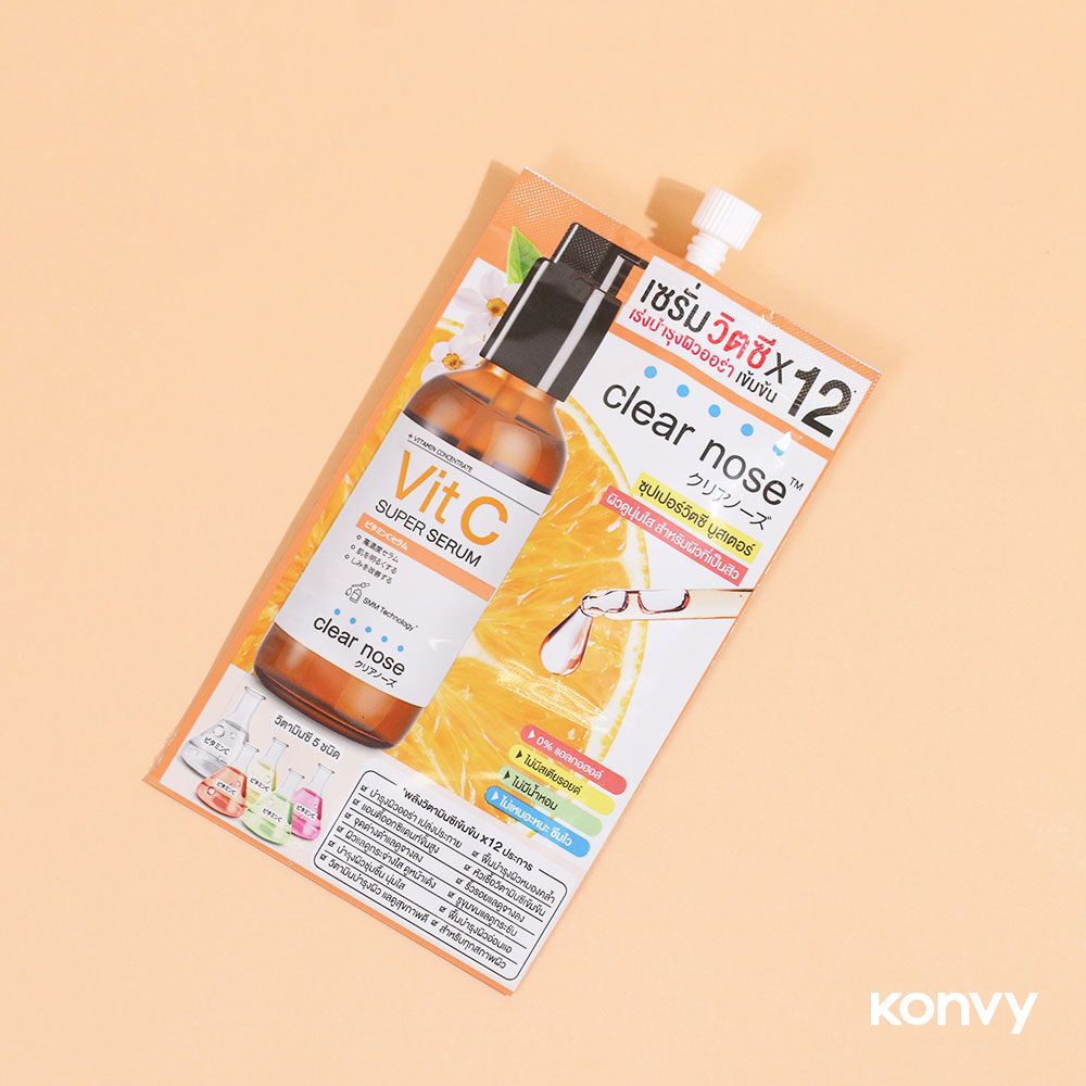 (ยกกล่อง/6ซอง) Clear Nose VitaminC Concentrate VitC Super Serum 8g ...